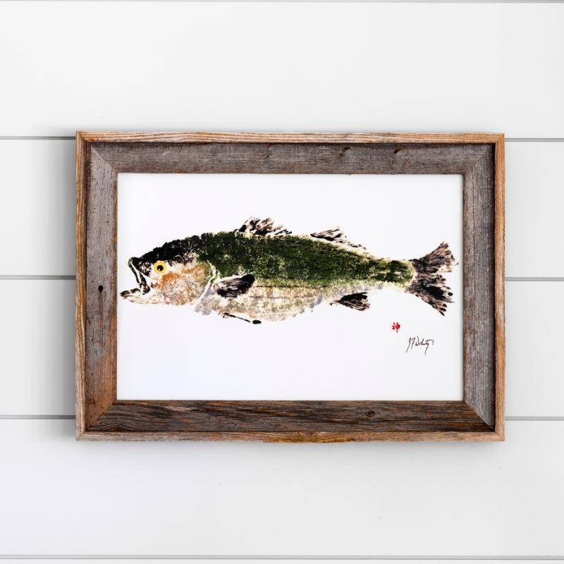 Cape Cod Striper Print – Coastal Fishing Wall Art Decor