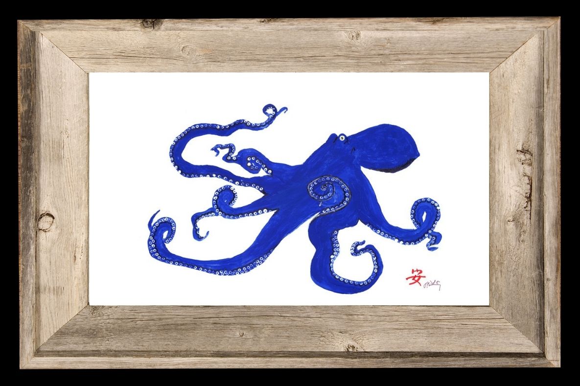 FishAye Octopus Nautical Print | Ocean Wall Art Décor