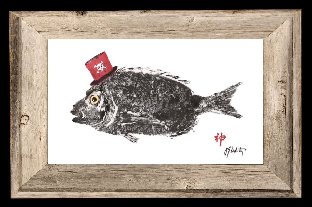 FishAye Pirate Fish Print – Unique Nautical Fishing Art