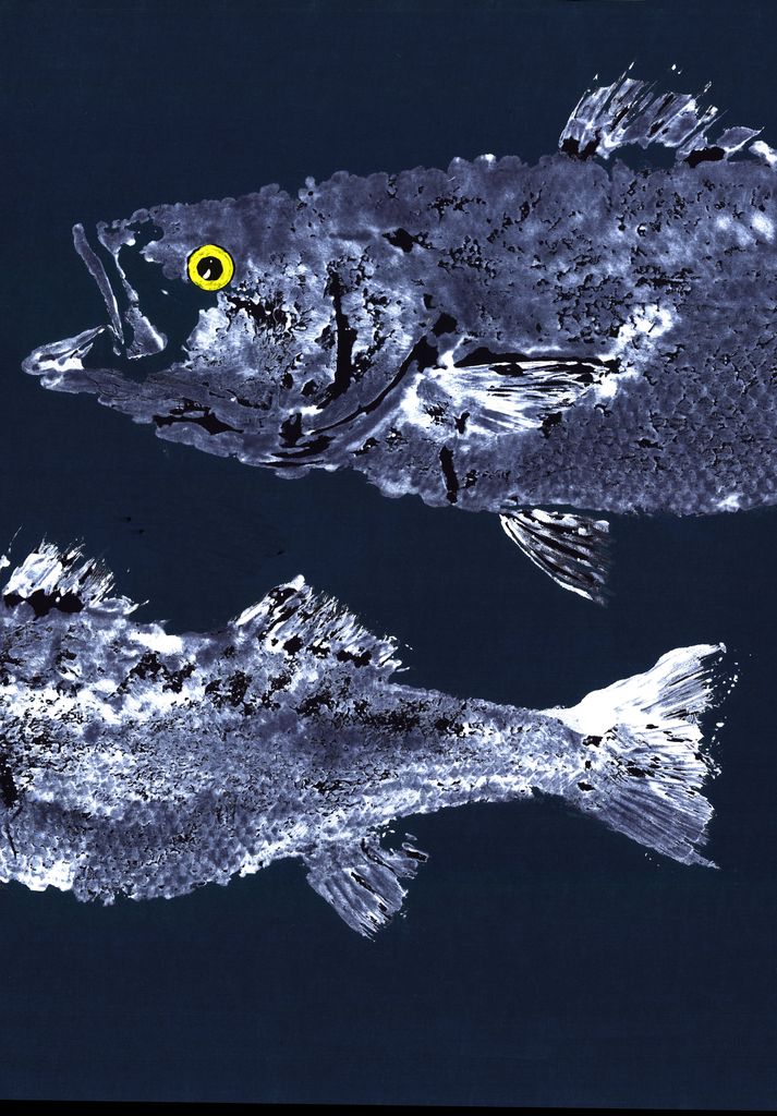 Big Striper School Trip – 36x24x3” Coastal Wall Art