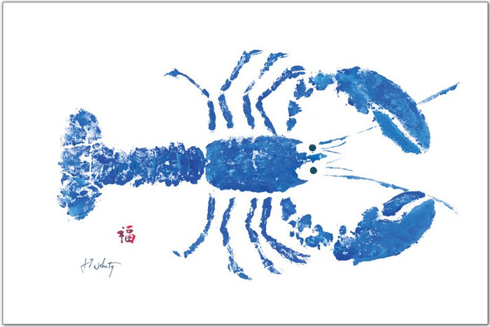 FishAye Nantucket 17" Blue Lobster Placemat | Coastal Decor
